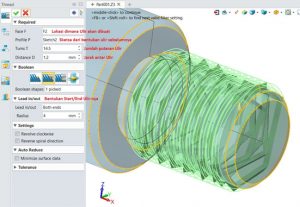ULIR SHAFT PADA ZW3D | Reseller ZWCAD Indonesia